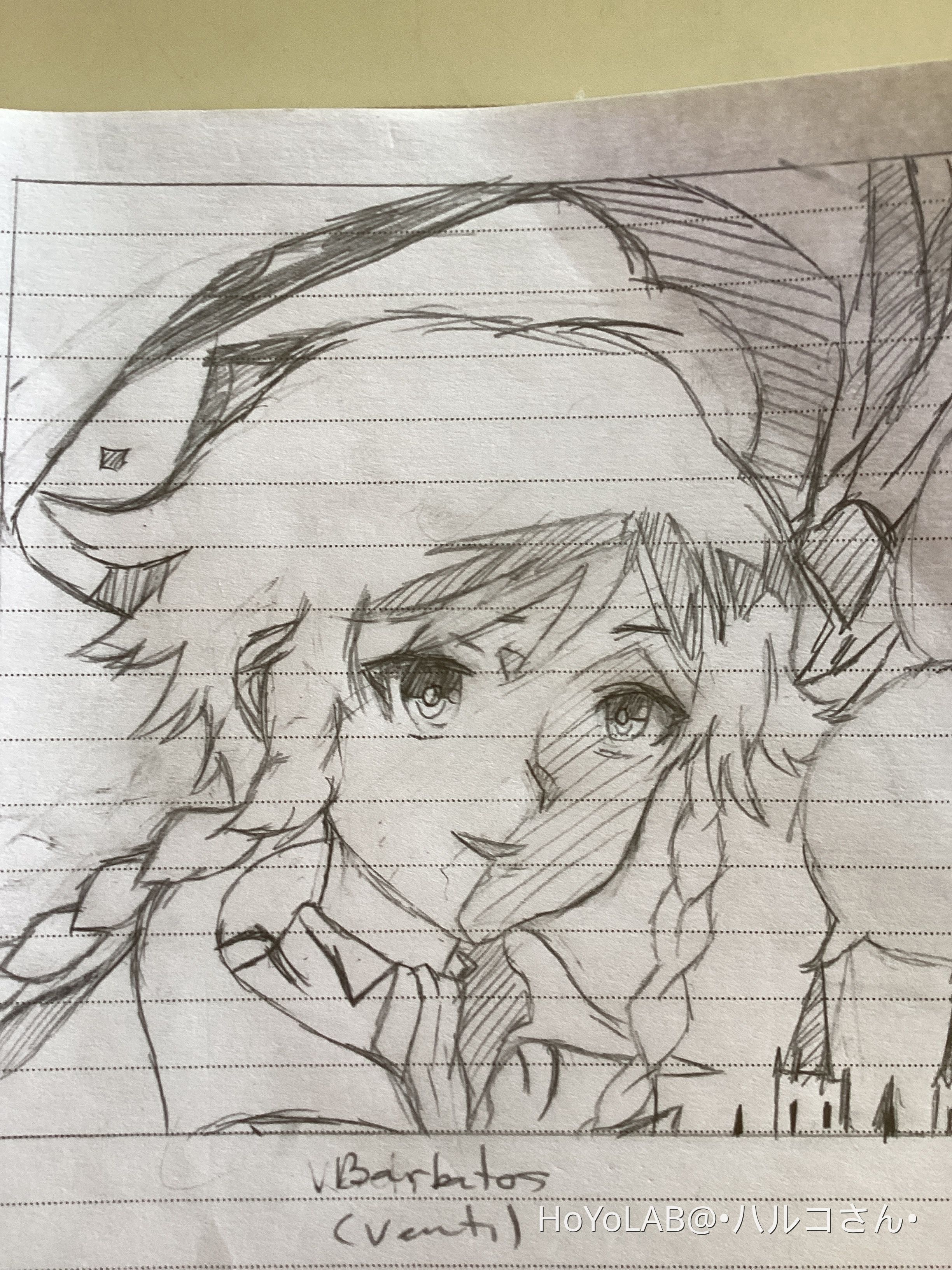 Venti drawing Genshin Impact | HoYoLAB