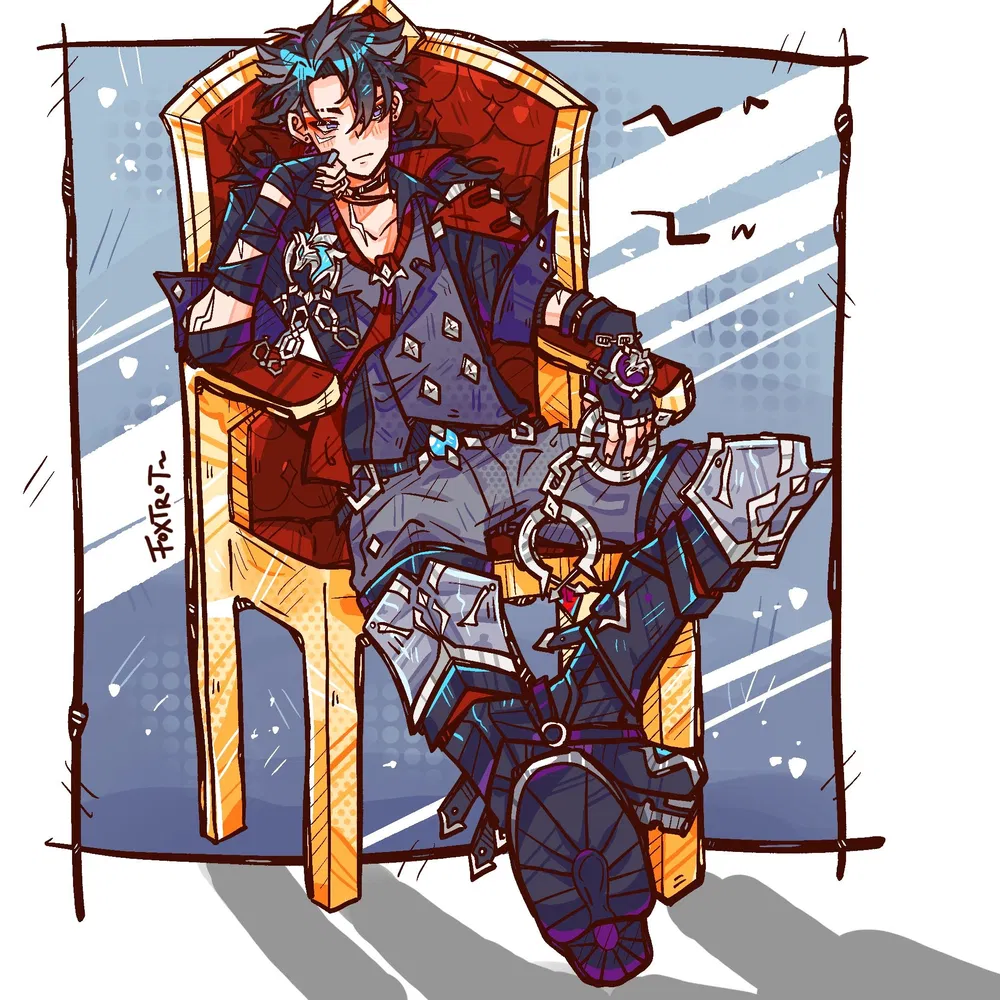Wriothesley Fanart🖤 Genshin Impact | HoYoLAB