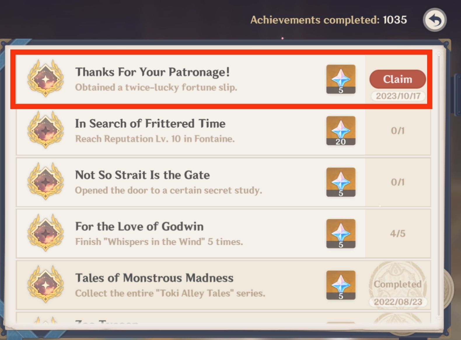 Easy achievement. Genshin Impact | HoYoLAB