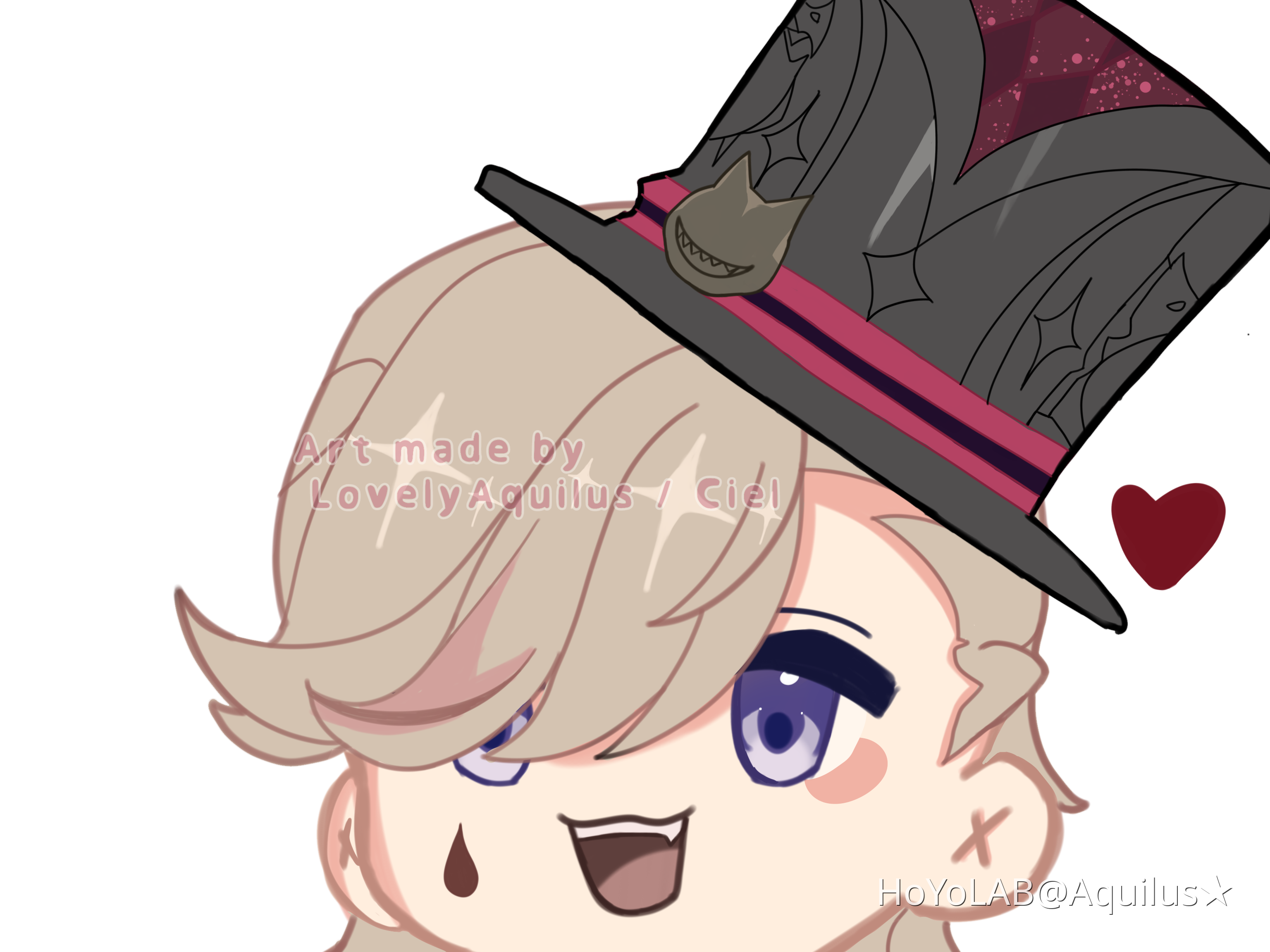 Lyney + Little cat doodle !! Genshin Impact | HoYoLAB