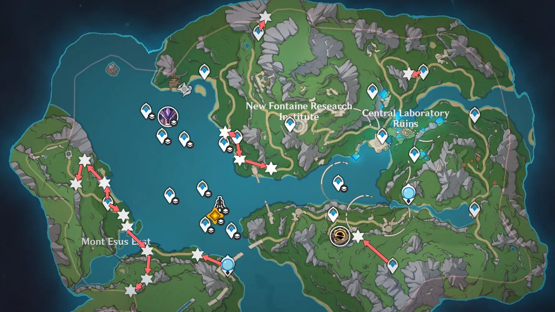 [V4.1] Fatui Wind Operative & Fatui Frost Operative Farm Routes | Old ...