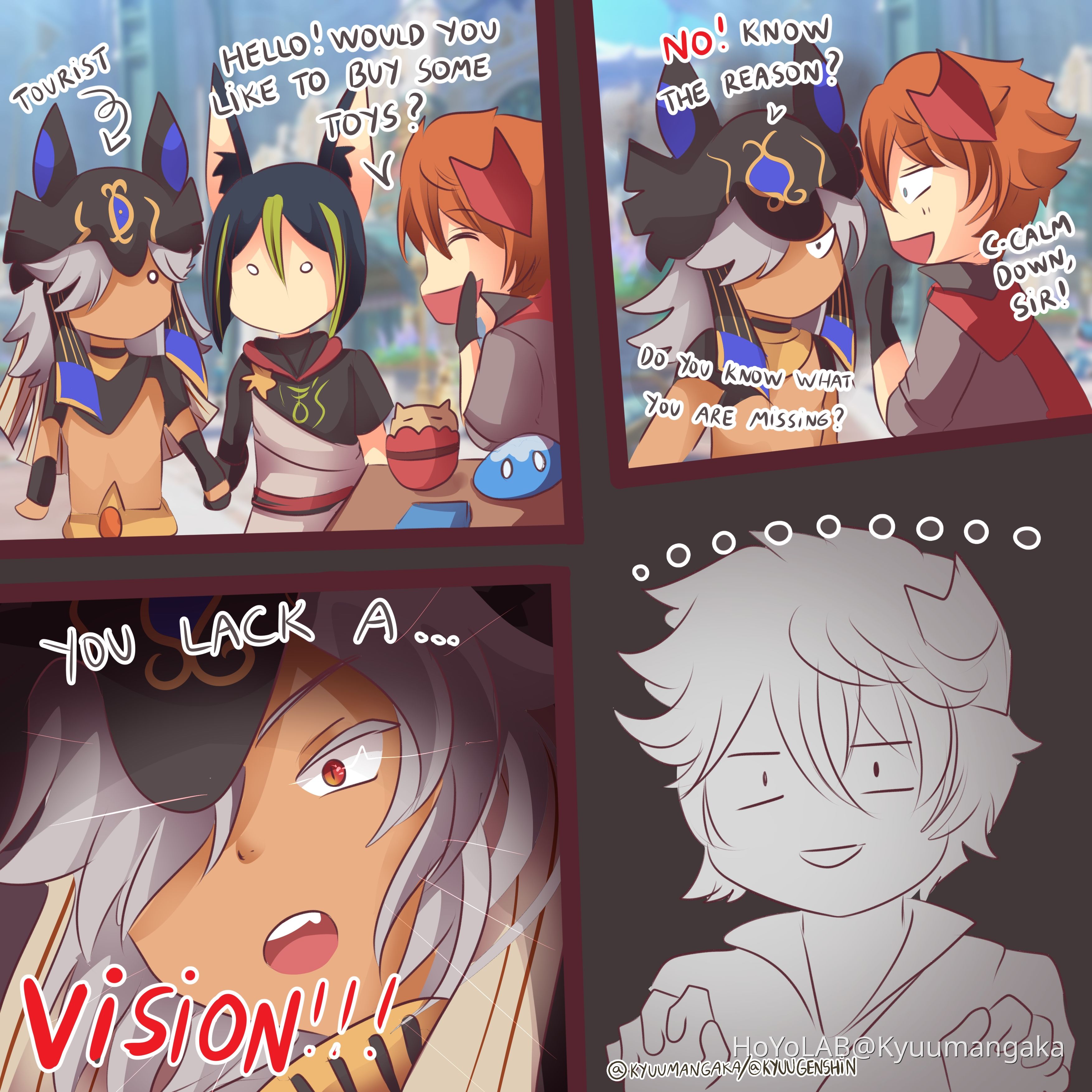 Cyno visiting Fontaine (comic strip) Genshin Impact | HoYoLAB