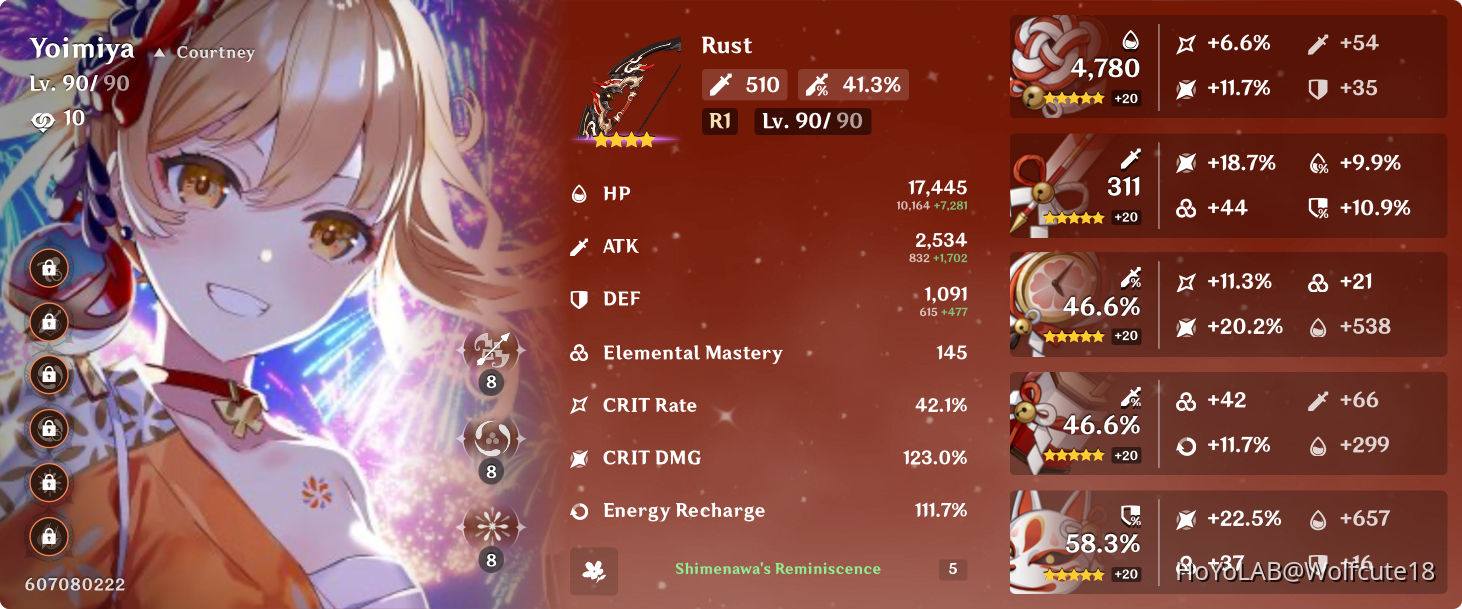 Yoimiya build Artifact take dmg. Genshin Impact | HoYoLAB