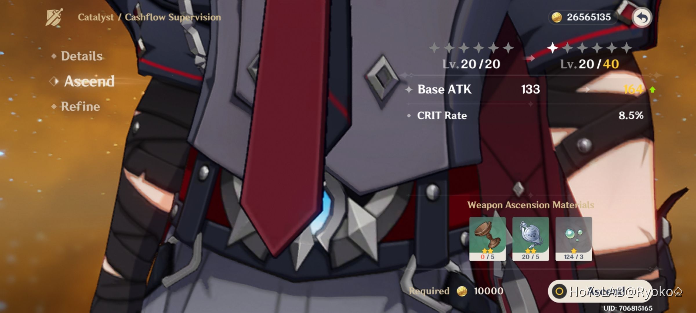 Guys is this a good weapon for Wriothesley??? Genshin Impact | HoYoLAB