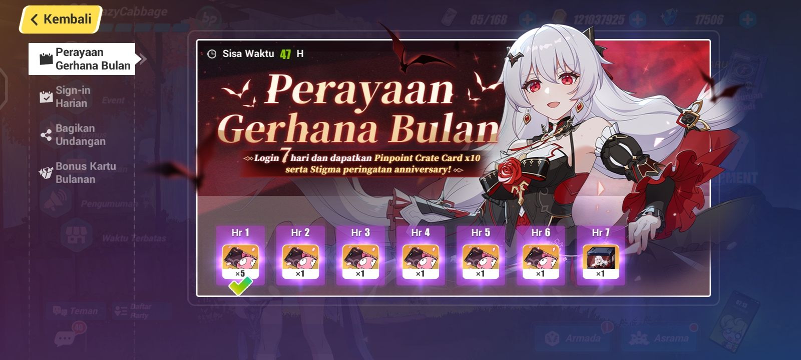 bonus log in 7 hari, tanda-tanda kedatangan Tericula semakin dekat ...