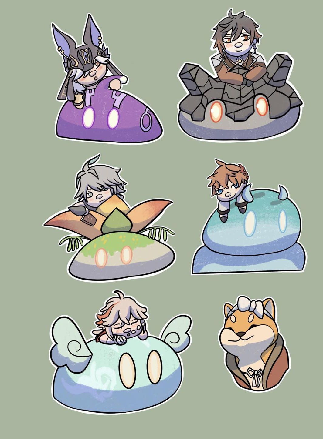 chibi stickers Genshin Impact | HoYoLAB