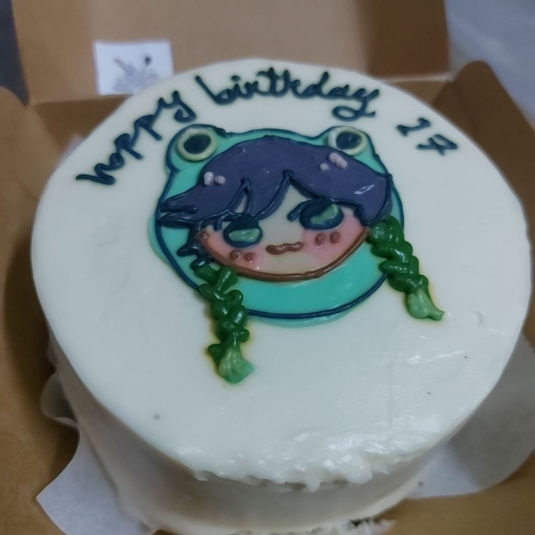 My friends ordered a Venti cake for my 17th birthday!!! Genshin Impact ...