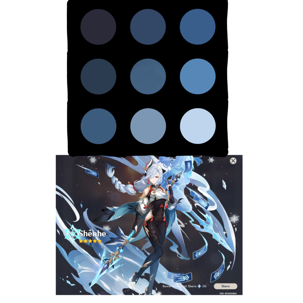 Shenhe color palette