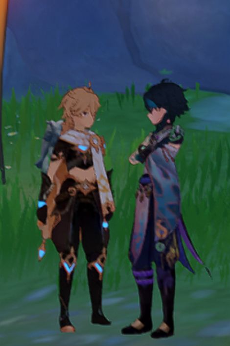 Aexiao/ Xiaother screenshots and moments in the poetry event Genshin ...