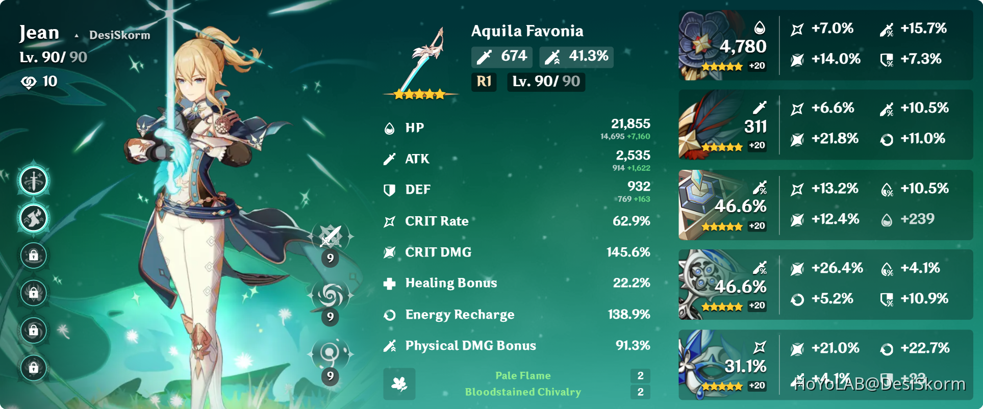 Jean Build Genshin Impact | HoYoLAB