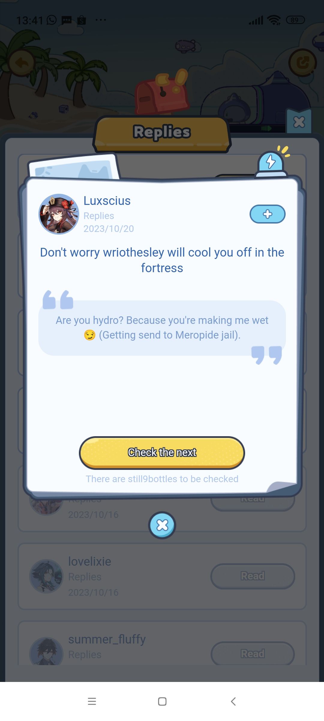 Trying to Rizz with Hydro Genshin Impact | HoYoLAB