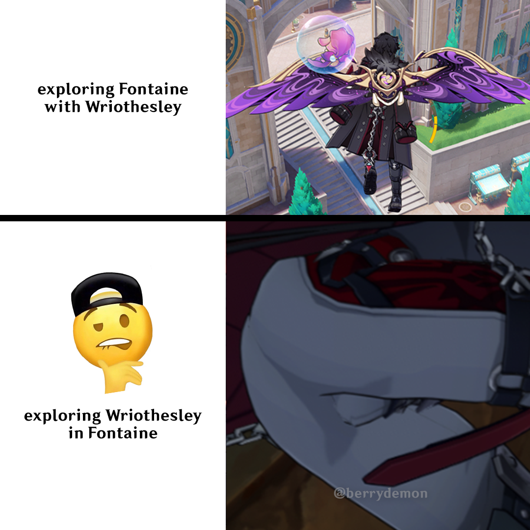 I was exploring Fontaine, but then I saw it looking at me. WHAT IS THIS ...