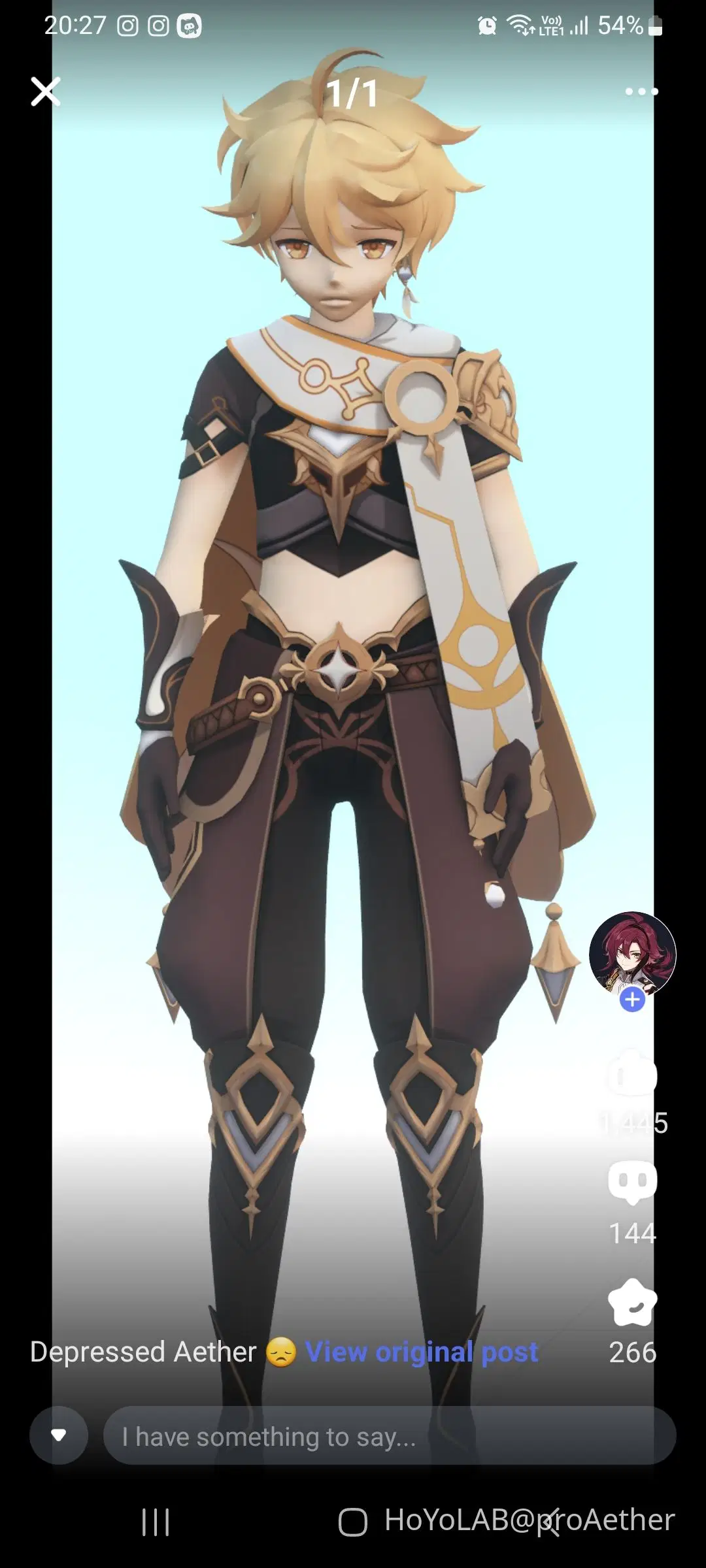 Aether live reaction 💀 Genshin Impact | HoYoLAB