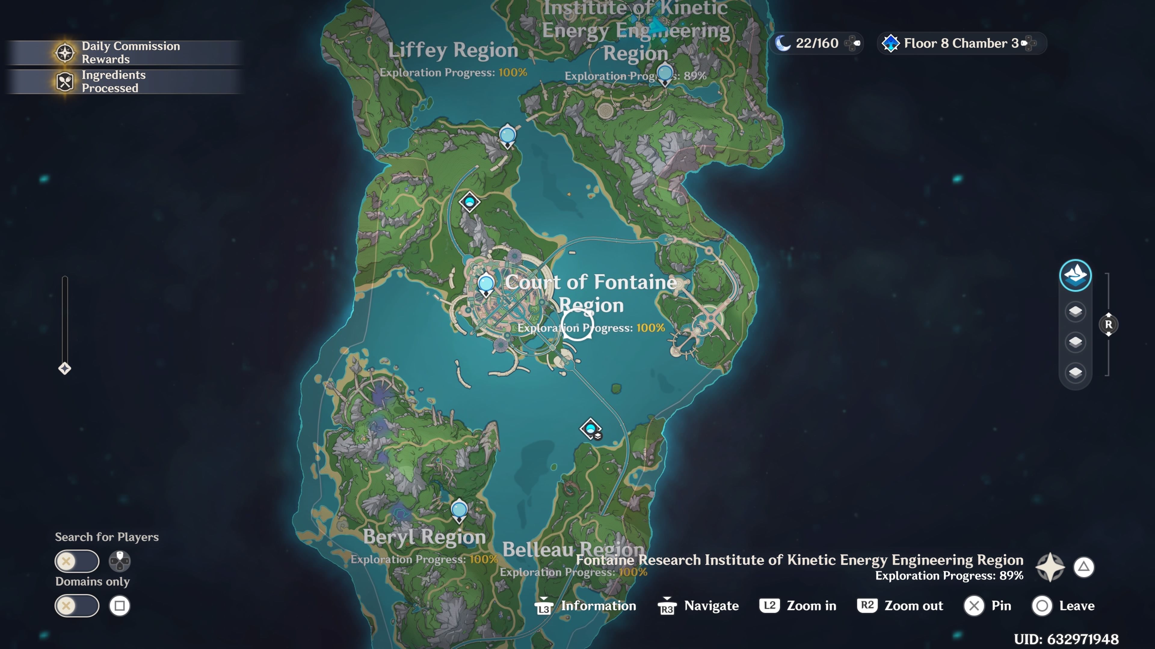 Almost done exploring Fontaine