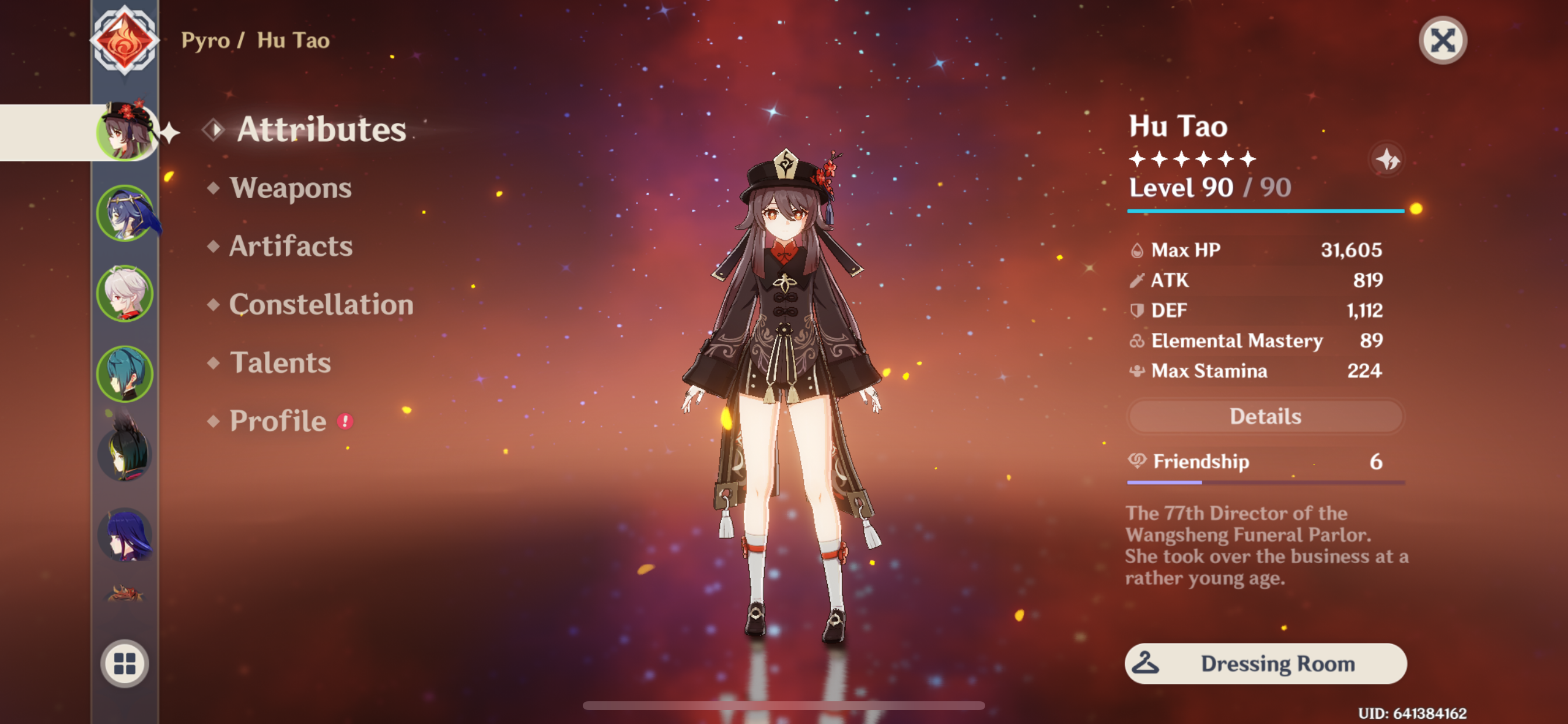 My Current Hu Tao Build Genshin Impact | HoYoLAB