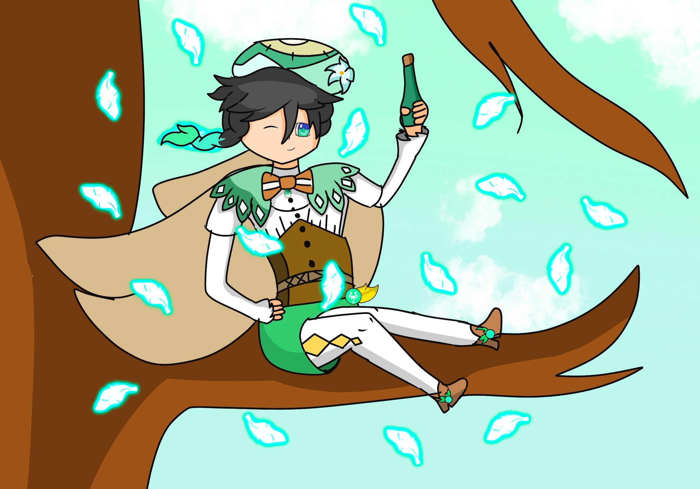 Venti fan art :) Genshin Impact | HoYoLAB