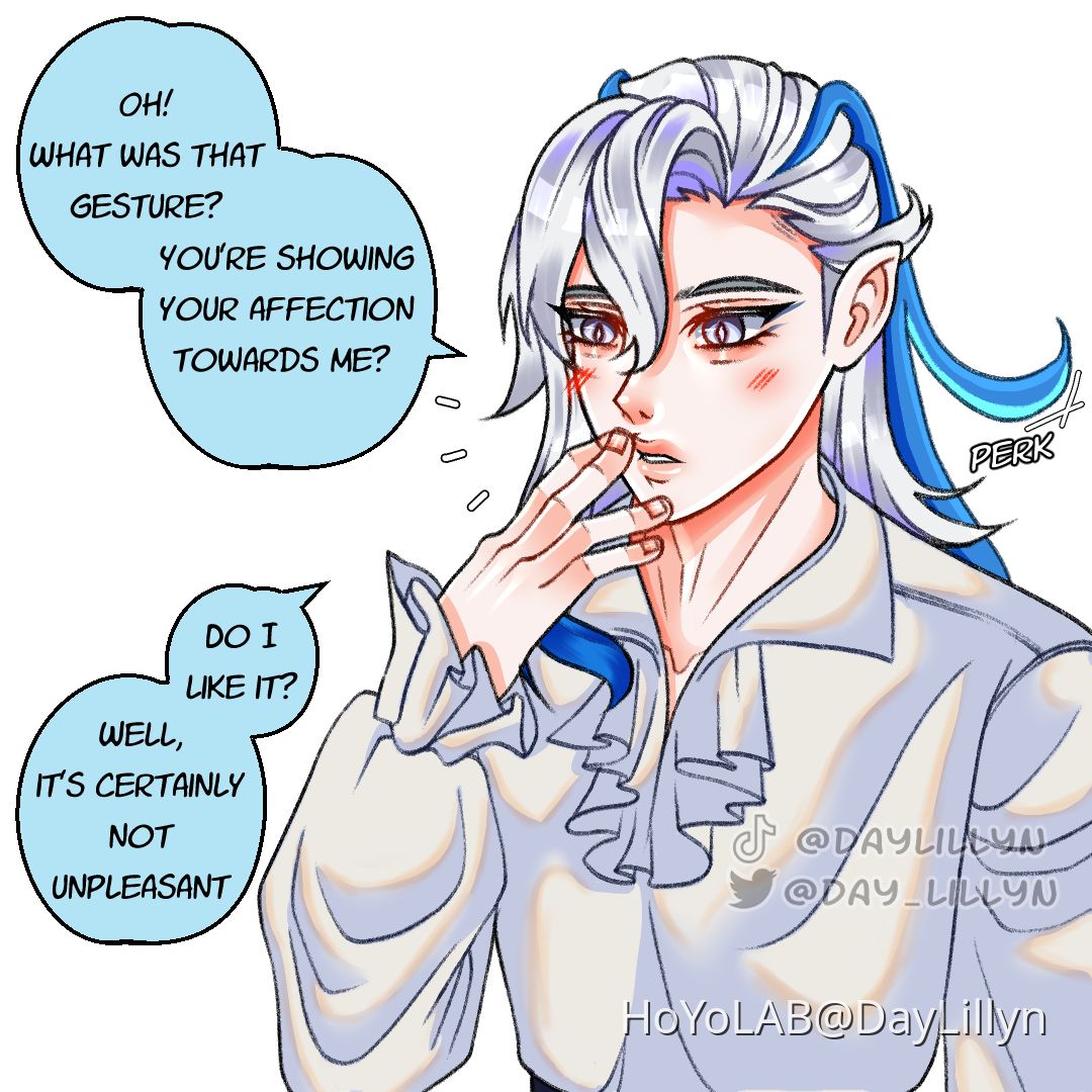 Blushing Neuvillette Genshin Impact | HoYoLAB