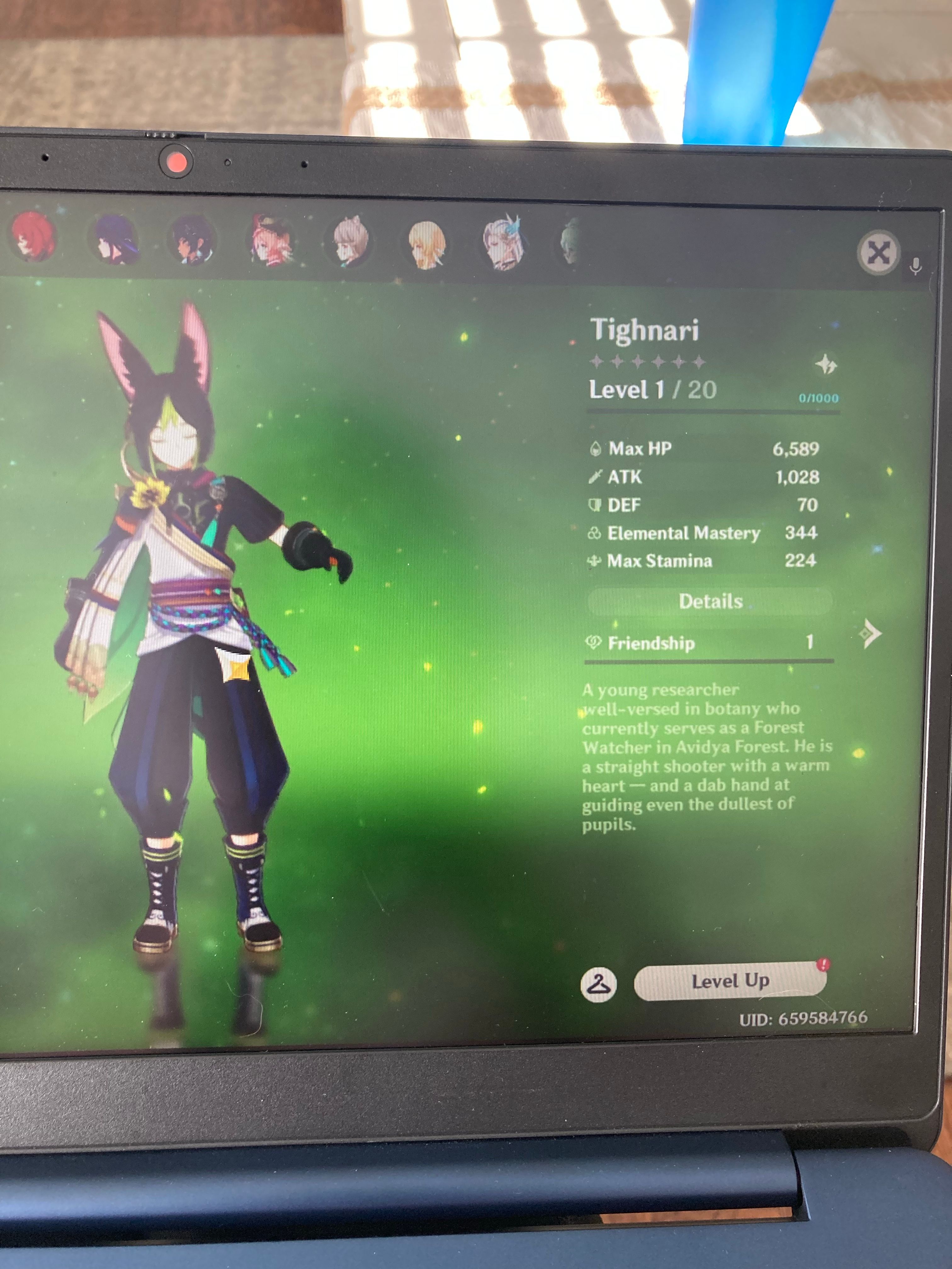 Level 1 tighnari stats and build! Genshin Impact | HoYoLAB