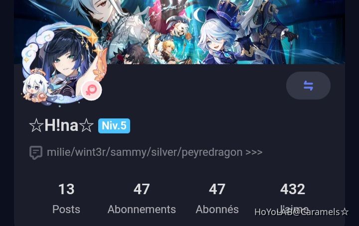 Merciii + pubs pour la remercier 💖 | HoYoLAB