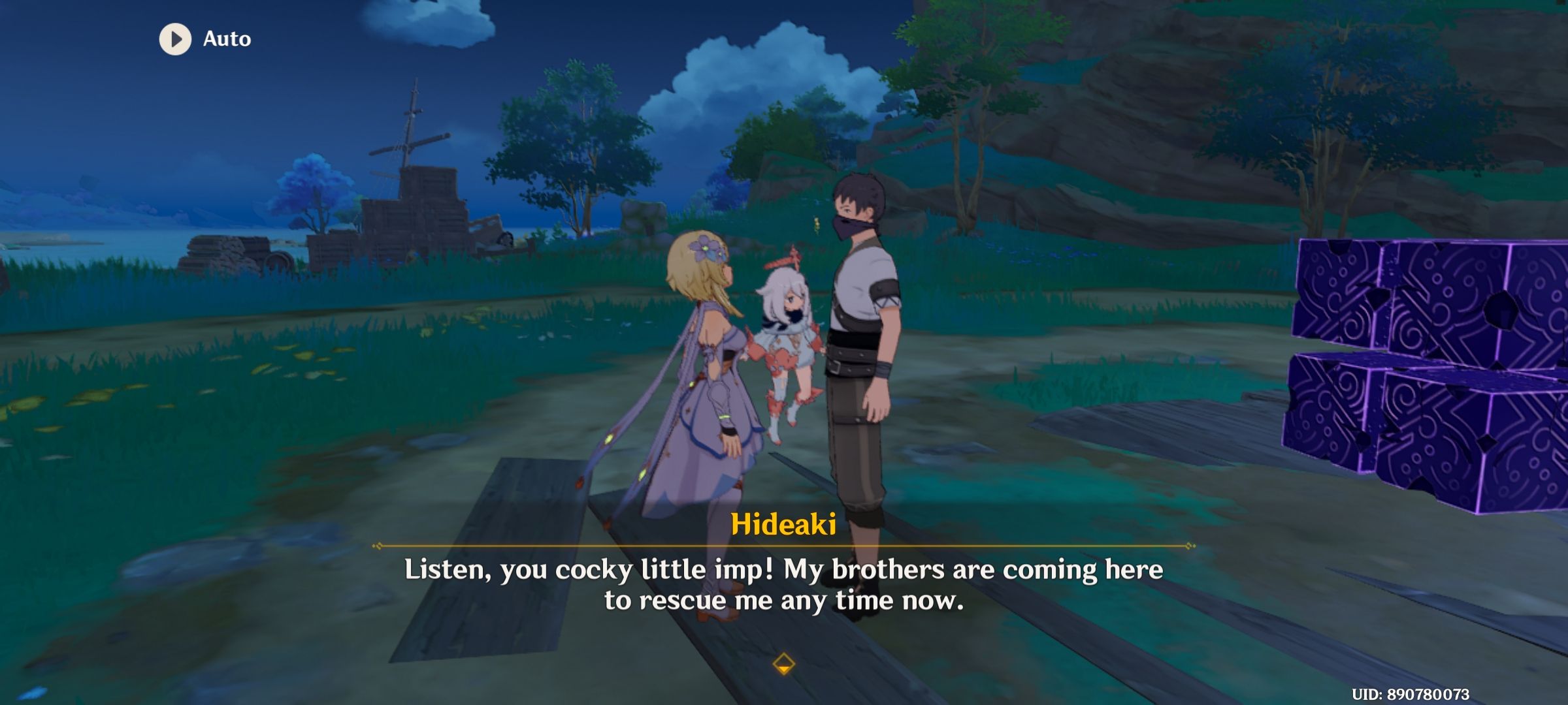 bro has balls of steel he called the lumine's pet "imp" omg Genshin ...