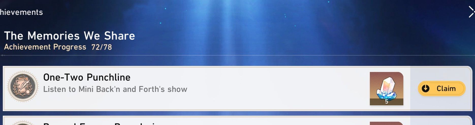 Hidden achivement #5 (One-two punchline & Tongue of loquacity) Honkai ...