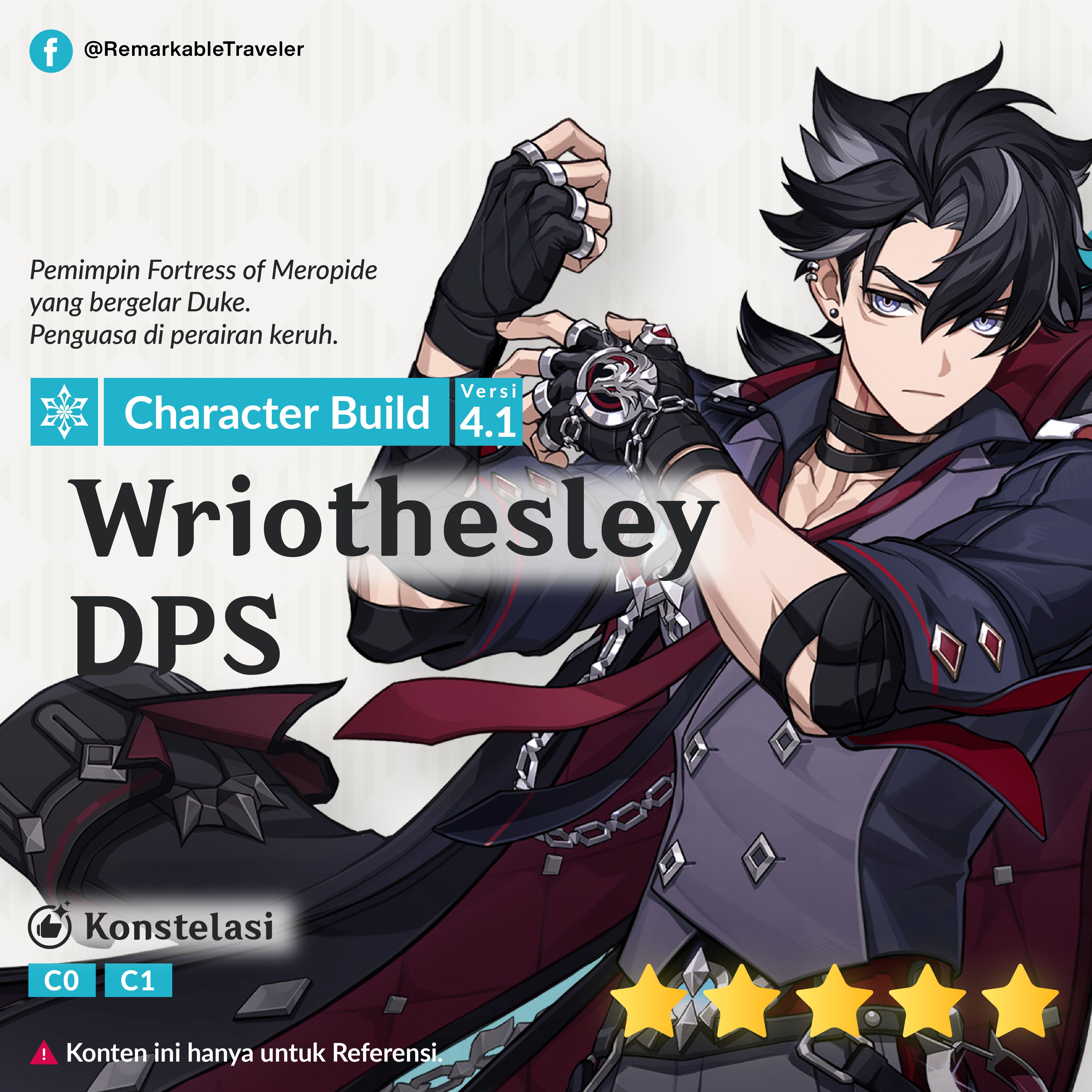[Mini Guide] Character Build: Wriothesley DPS [Build Karakter ...