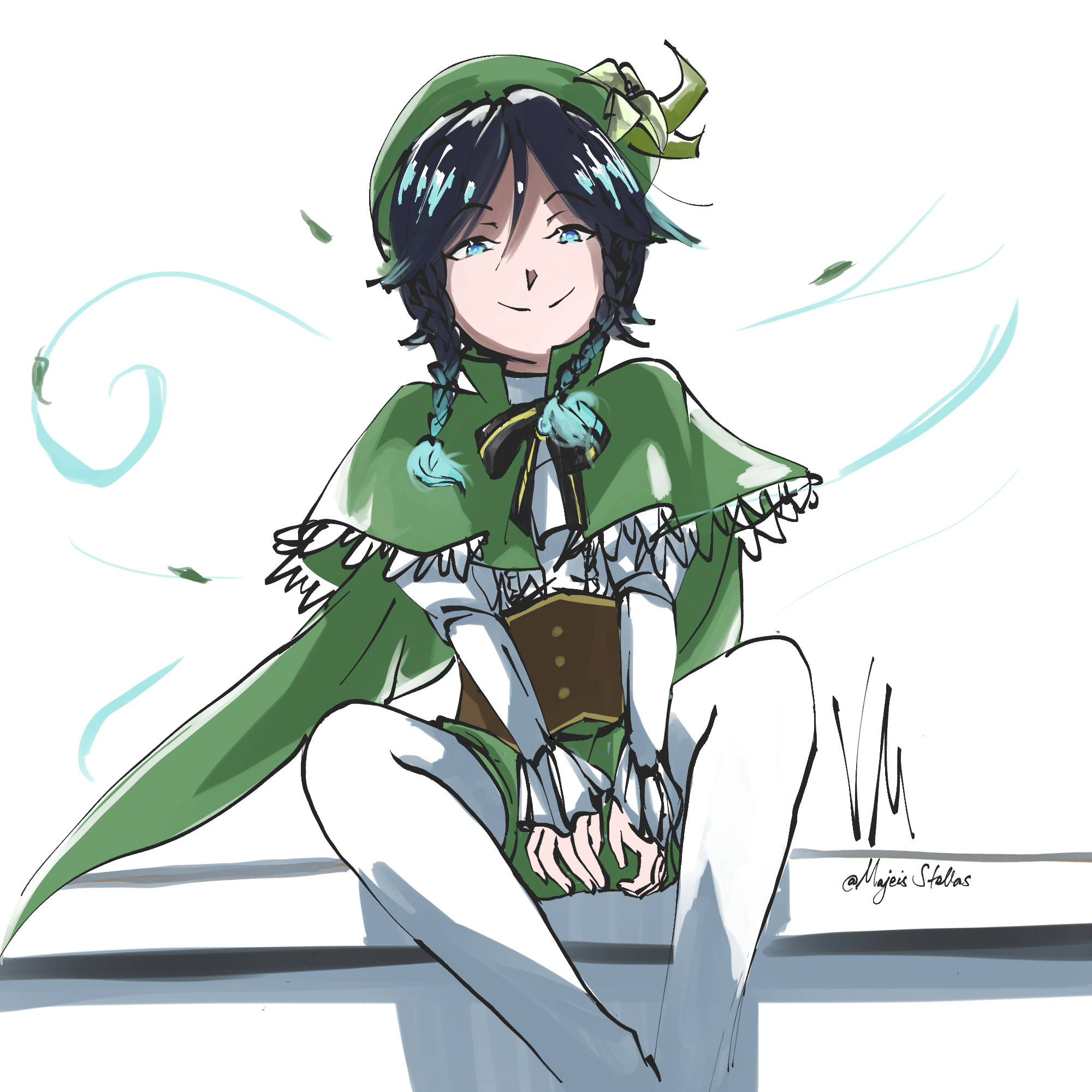 Quick Venti doodle during free time🍃 Genshin Impact | HoYoLAB