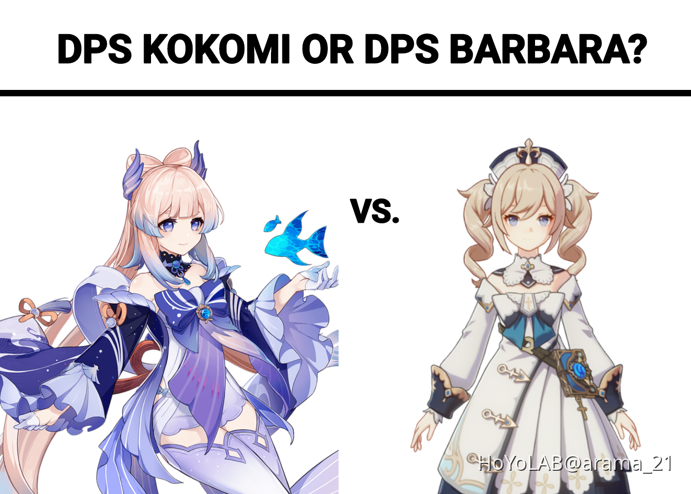 DPS Kokomi or DPS Barbara? Do you have them built as DPS? Genshin ...