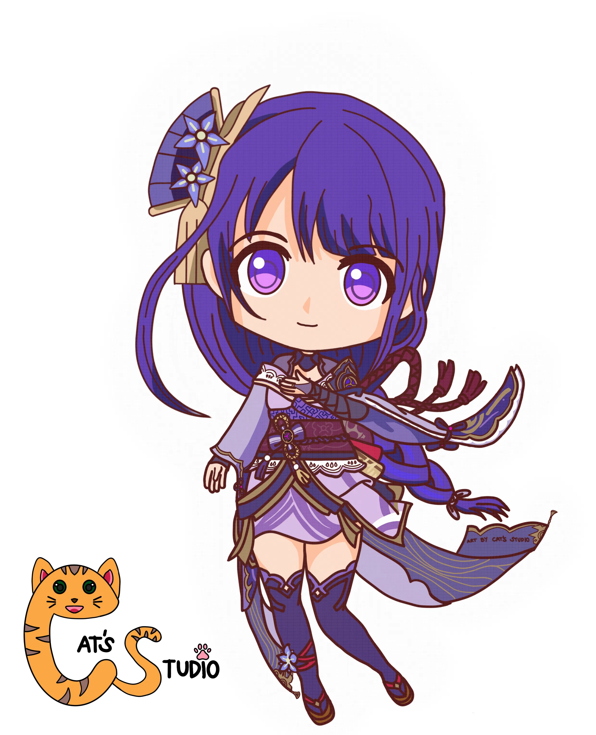 Raiden Shogun Chibi Genshin Impact | HoYoLAB