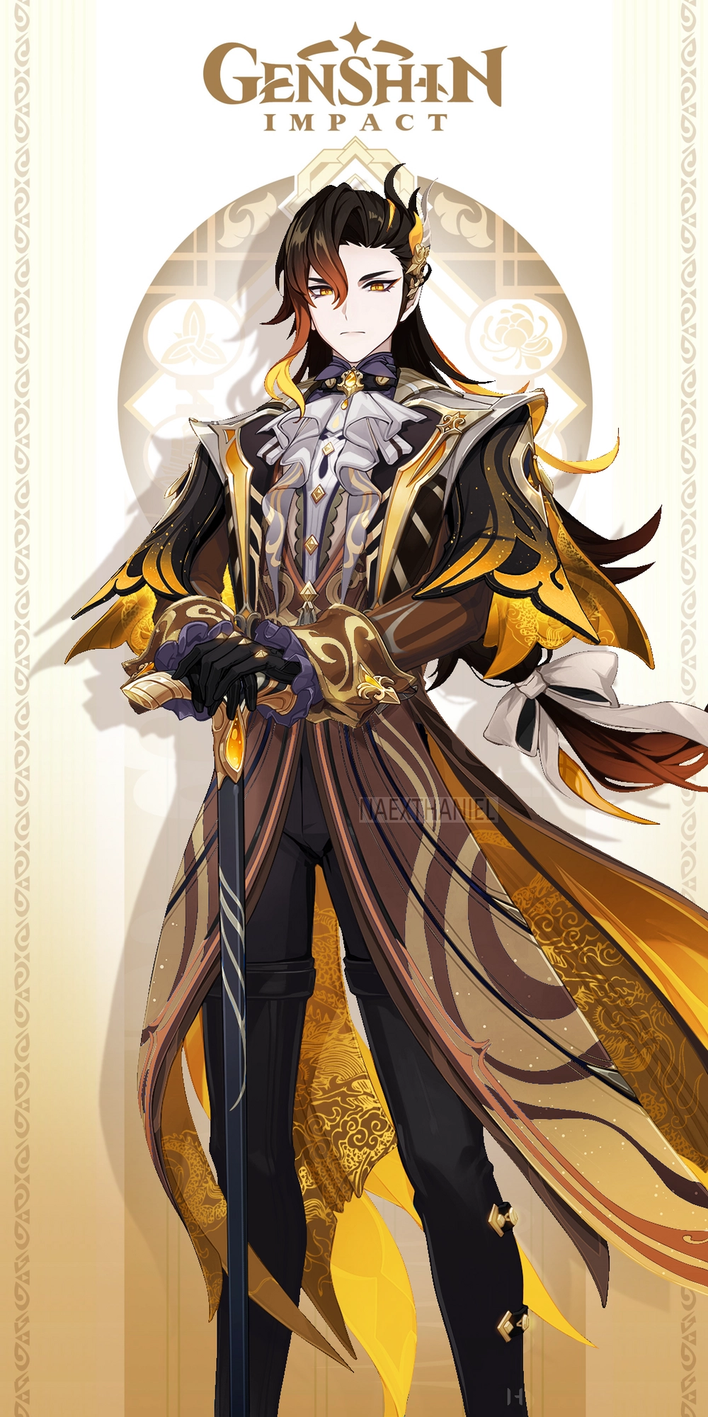 Neuvillette with Zhongli color palette Genshin Impact | HoYoLAB