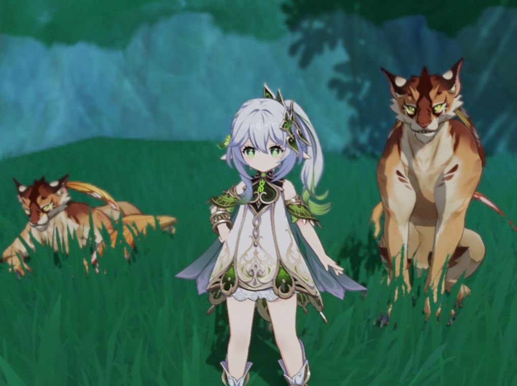 Goddess chilling with the wildlife Genshin Impact | HoYoLAB