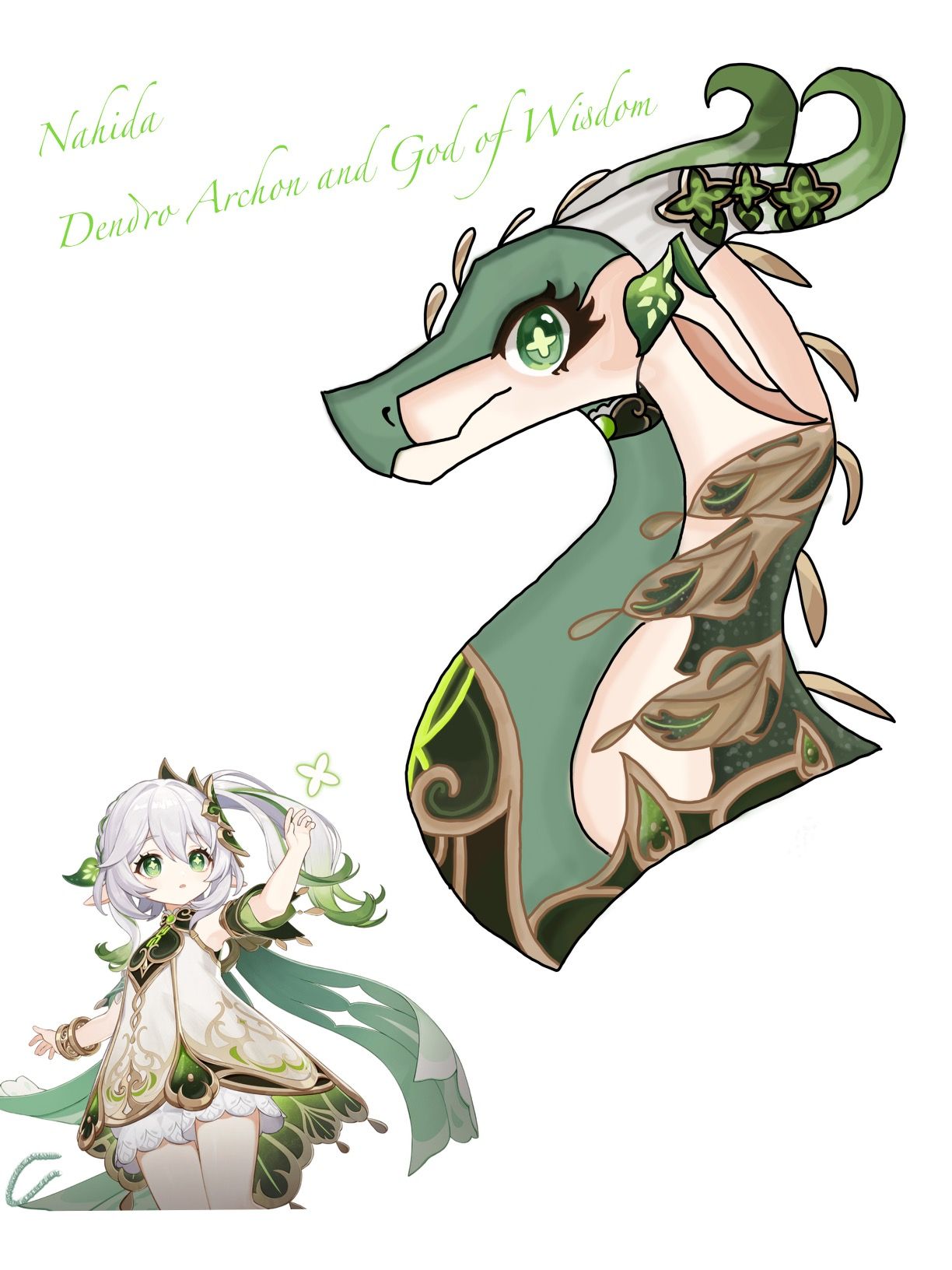 Nahida as a dragon! Genshin Impact | HoYoLAB