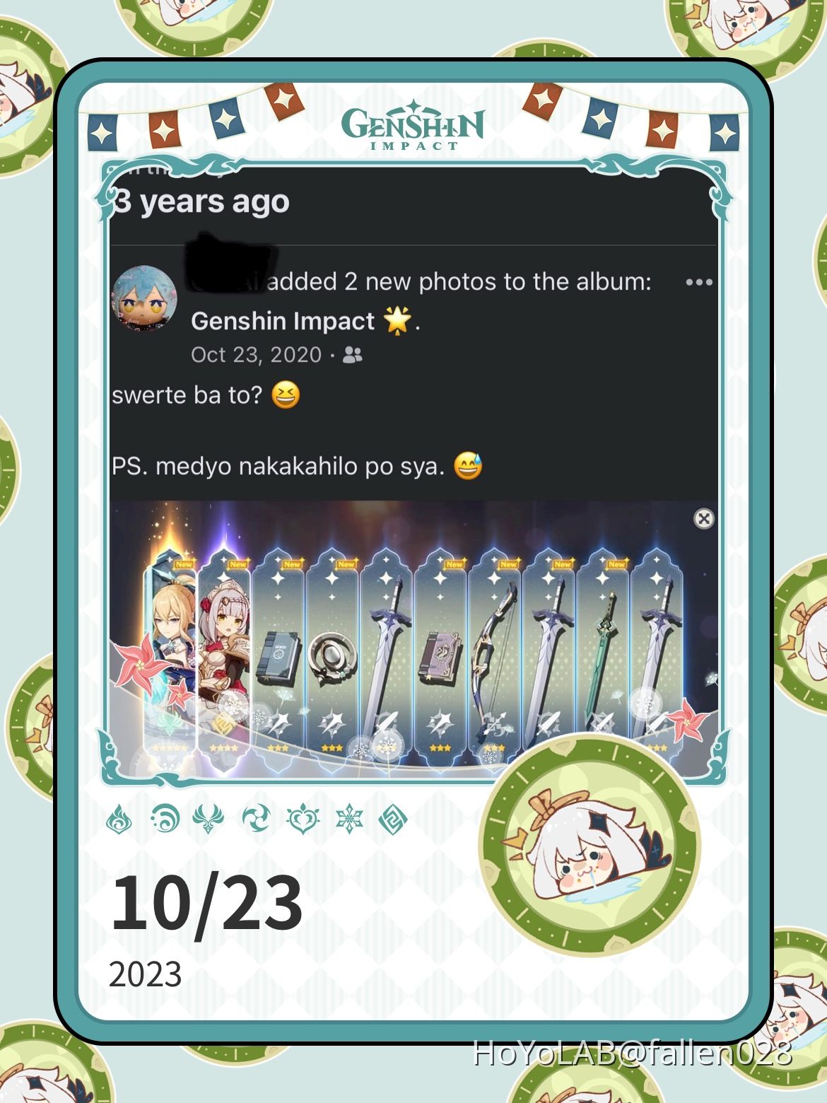 10/23 Diary - # Those Memorable Stories Genshin Impact | HoYoLAB