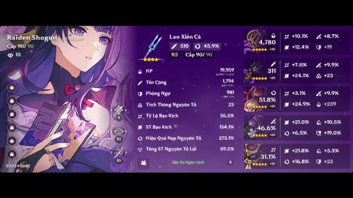 Build Raiden Shogun Genshin Impact | HoYoLAB