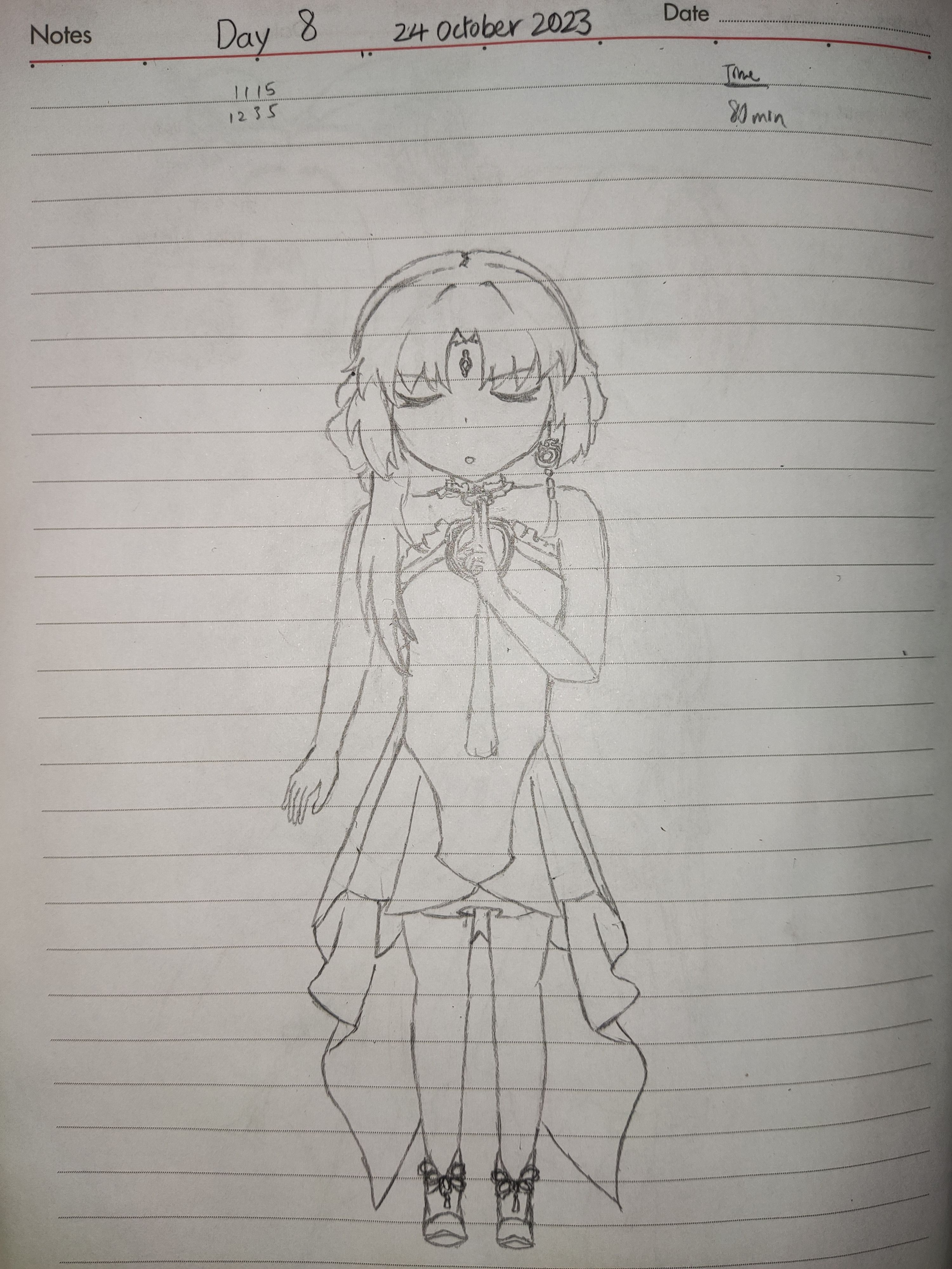 Day 8, or maybe just 8 half Drawing small Fu Xuan Honkai: Star Rail ...