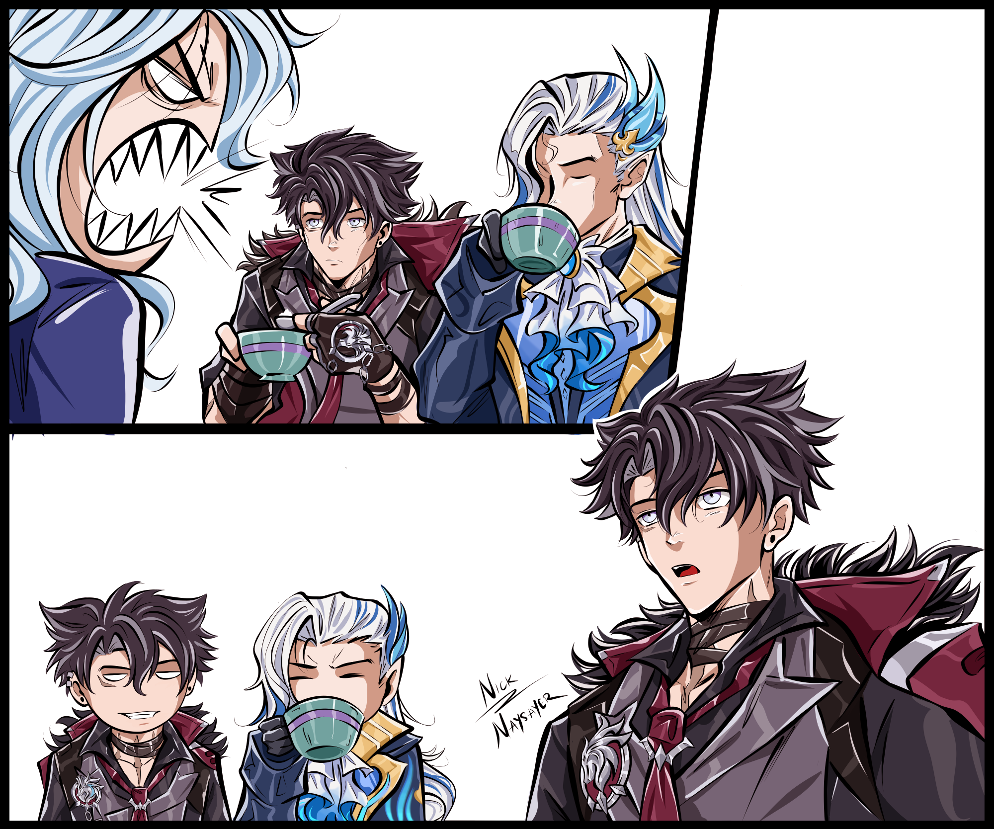 Wriothesley and Neuvillette 🌟🌟 Genshin Impact | HoYoLAB