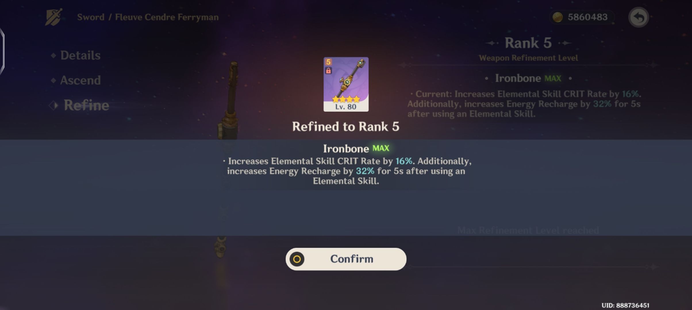 Finally got Furina's F2P weapon R5! Genshin Impact | HoYoLAB