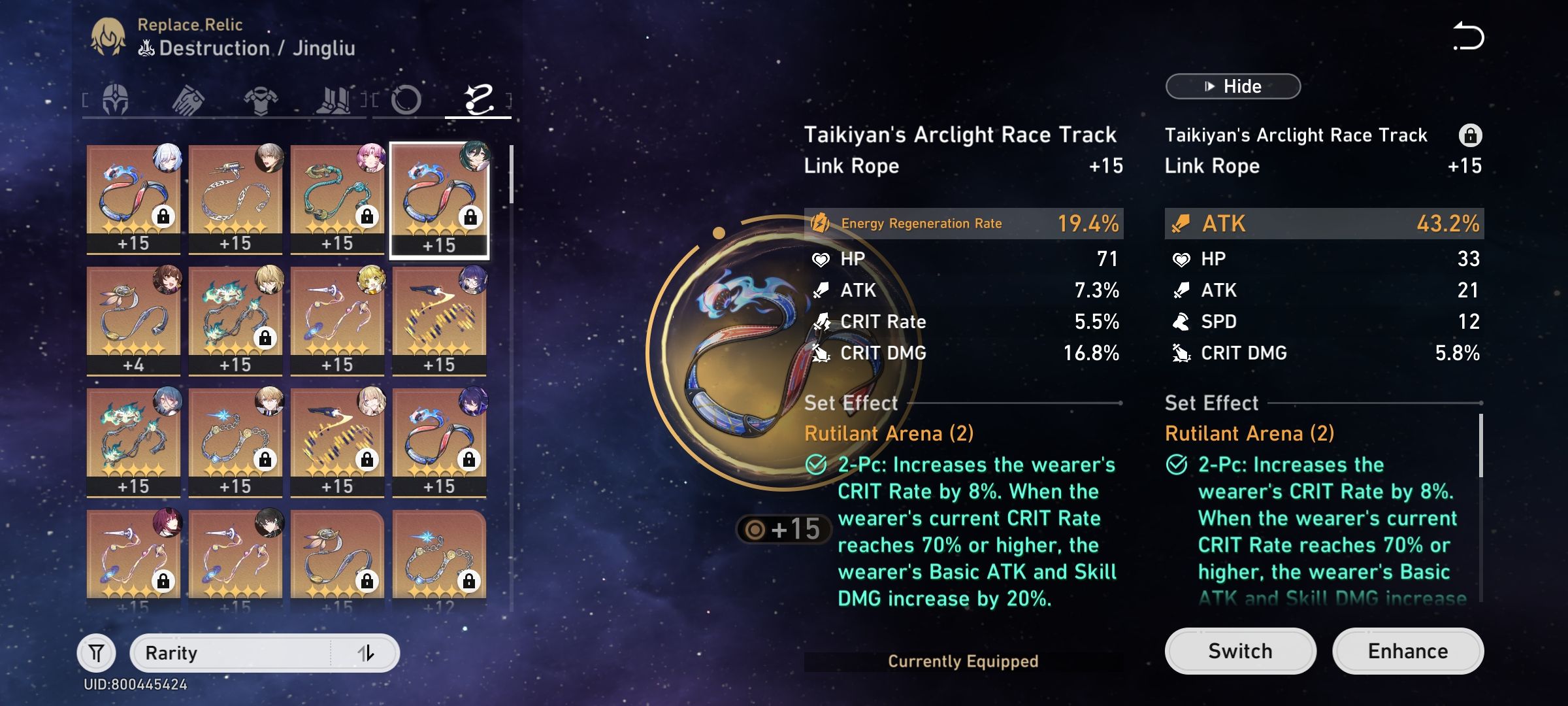 Atk% vs energy regen rope for Jing Liu? Honkai: Star Rail | HoYoLAB