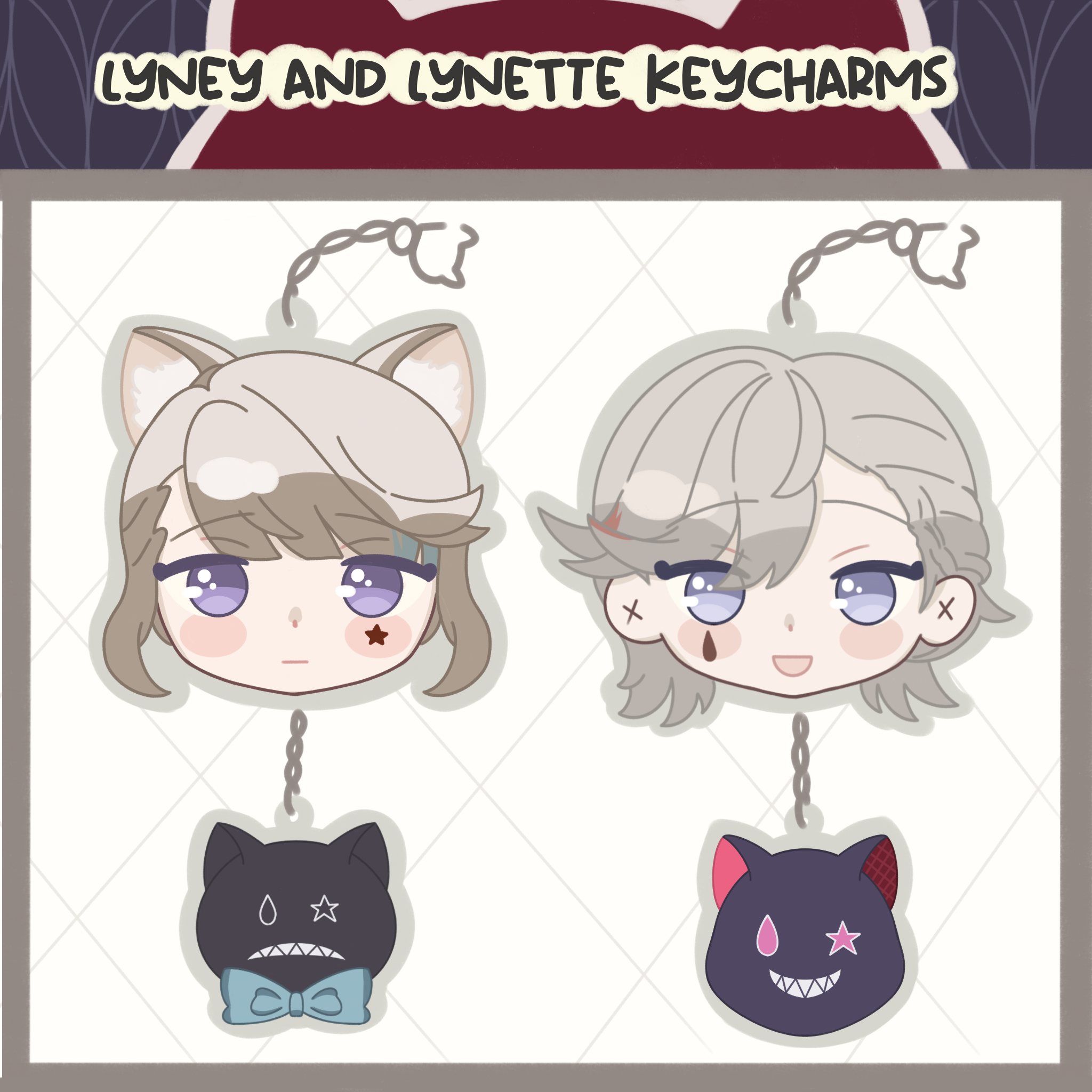 Lynette and lyney keycharms !! Genshin Impact | HoYoLAB