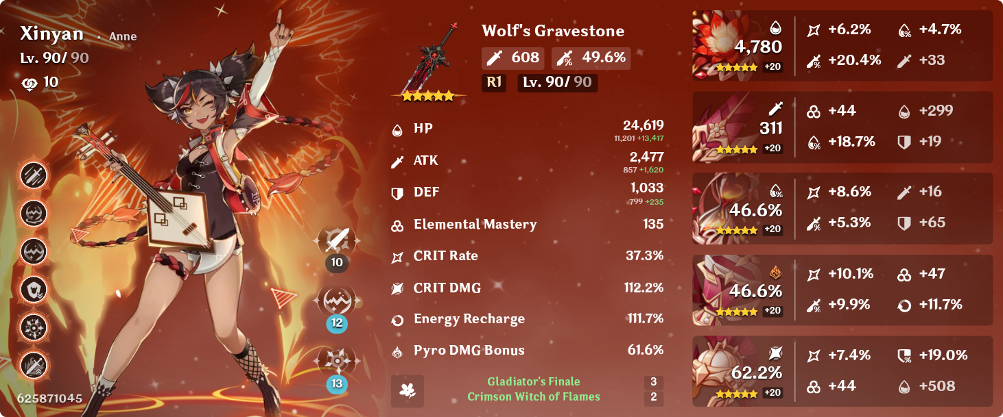 Rate my builds Genshin Impact | HoYoLAB