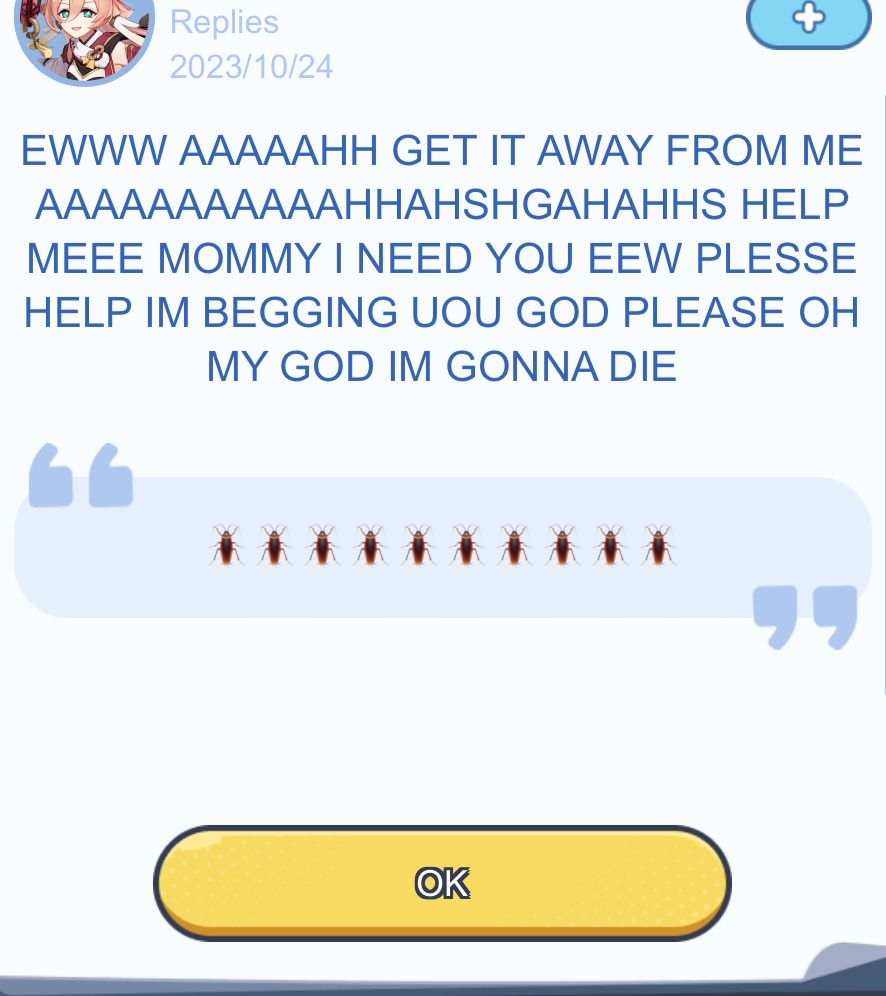 MUEHEHEHE 🪳🪳🪳🪳🪳 | HoYoLAB