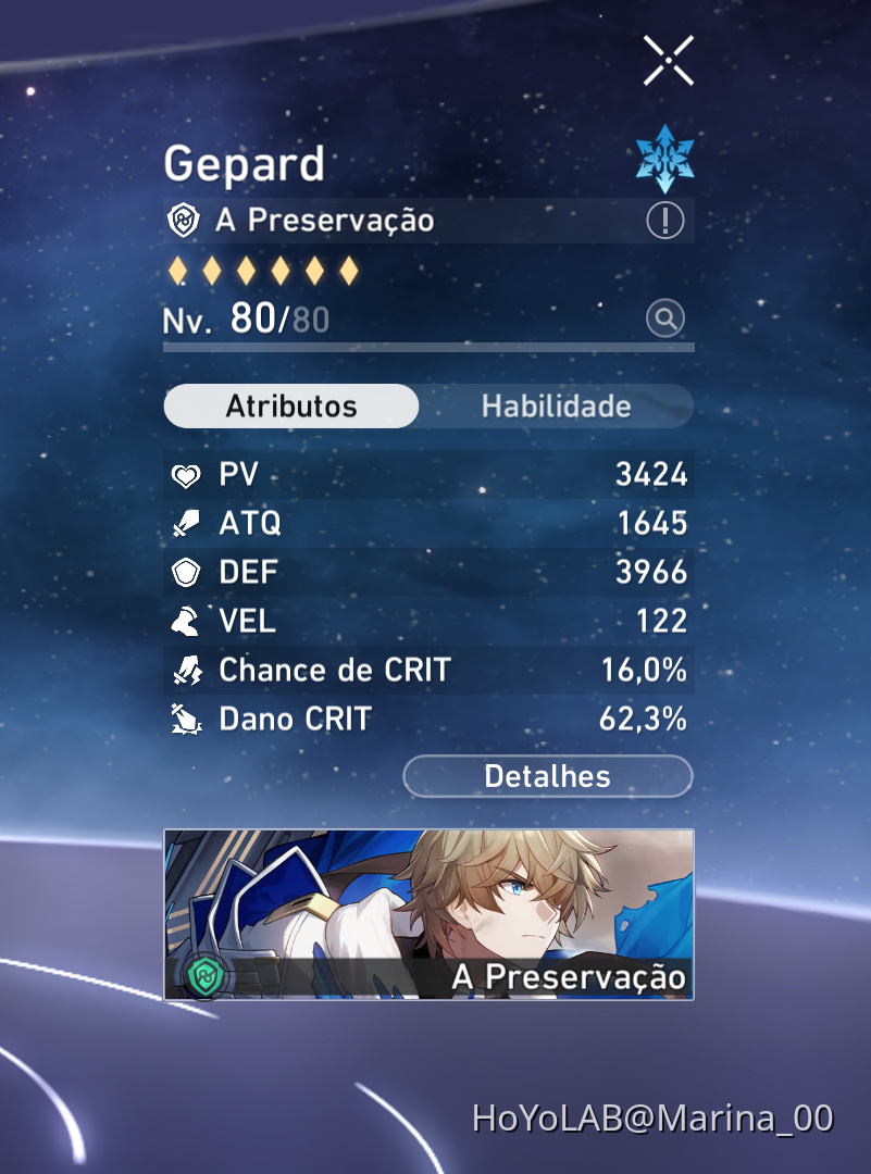 Build do meu Gepard finalizada ️ Honkai: Star Rail | HoYoLAB