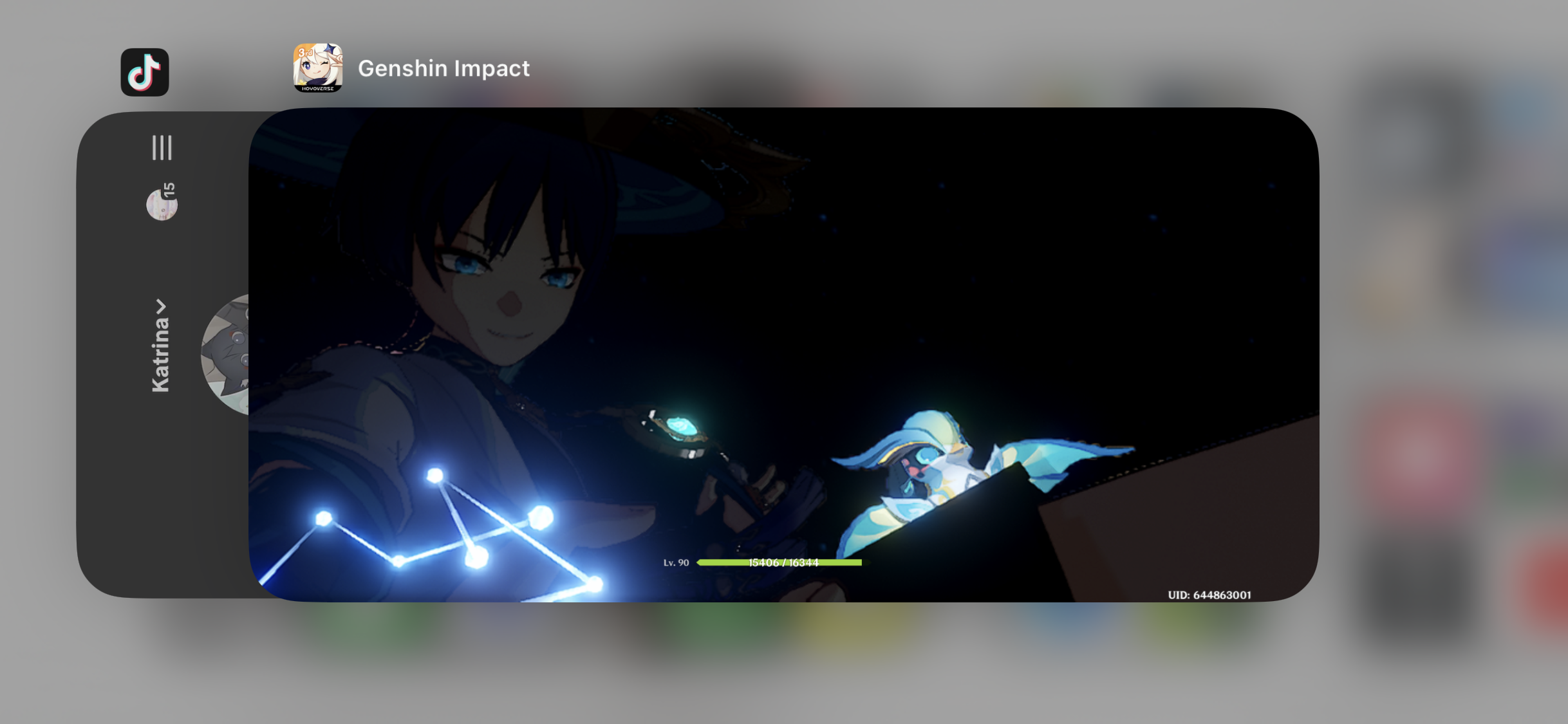 I exited genshin right after I exited the paimon menu and when I swiped ...