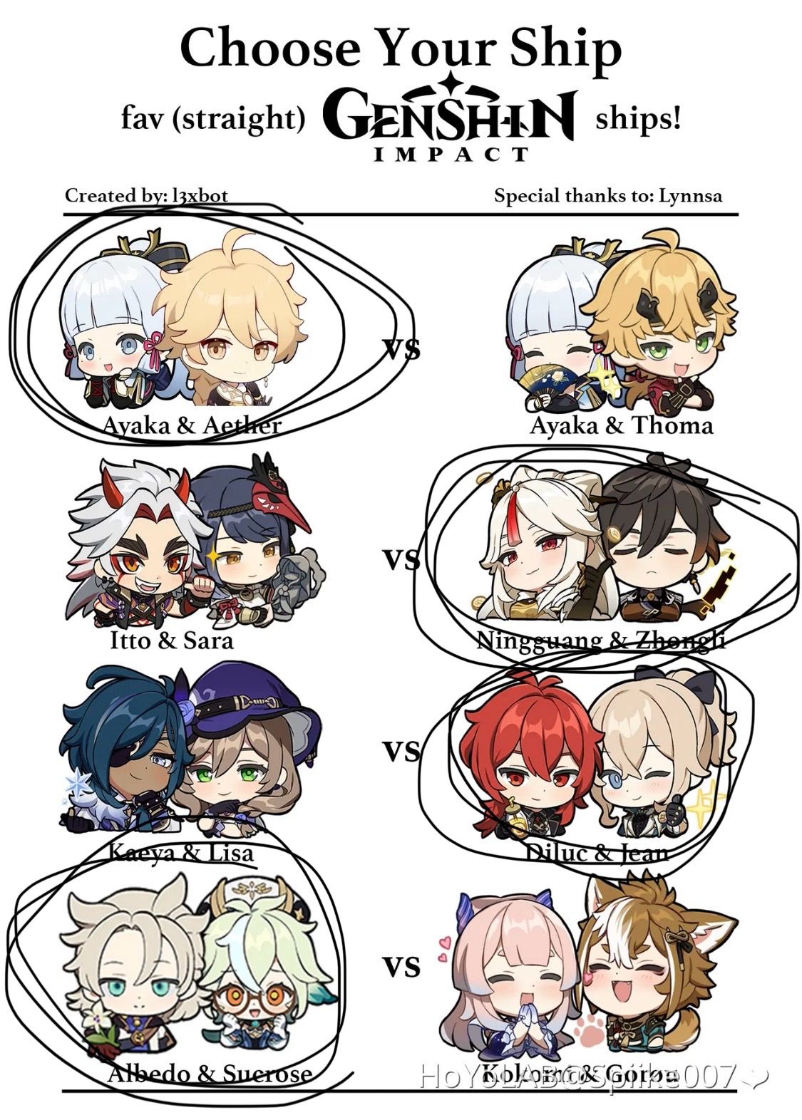 straight ships! what’s your favorite? | HoYoLAB