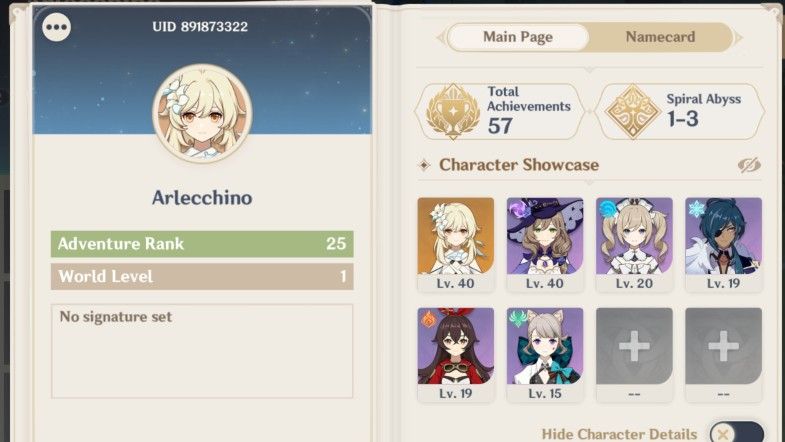 My Genshin Impact Second Account Genshin Impact | HoYoLAB