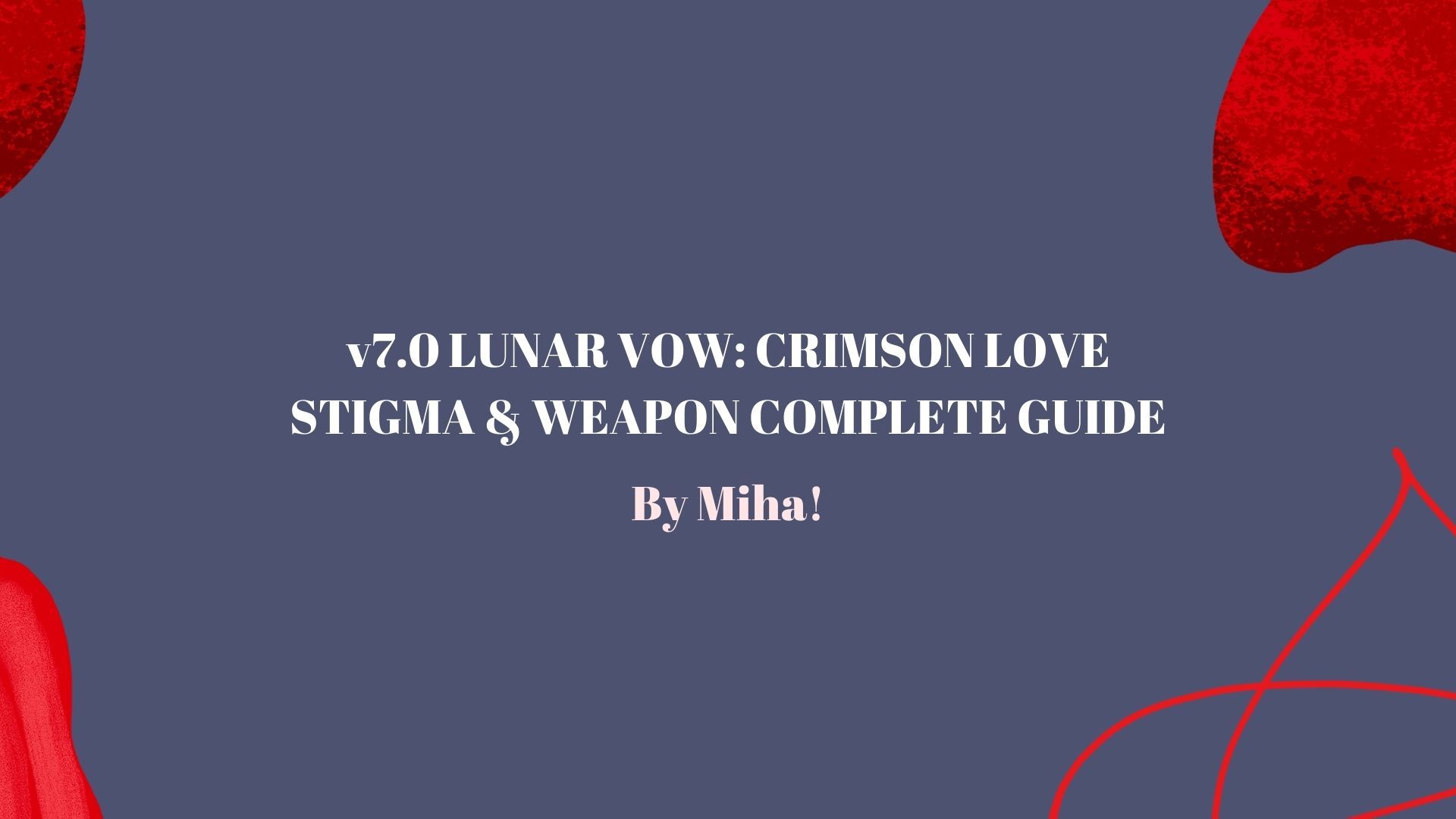 LUNAR VOW: CRIMSON LOVE LUNA (THERESA) COMPLETE STIGMATA AND WEAPON ...