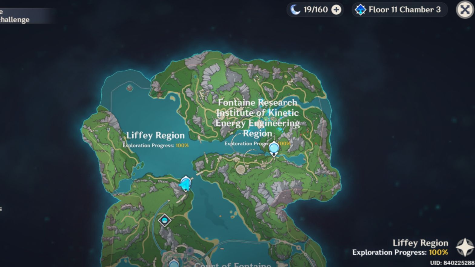 Fontaine exploration done!!! 1. Liffey Regioon 2. Fontaine Research ...