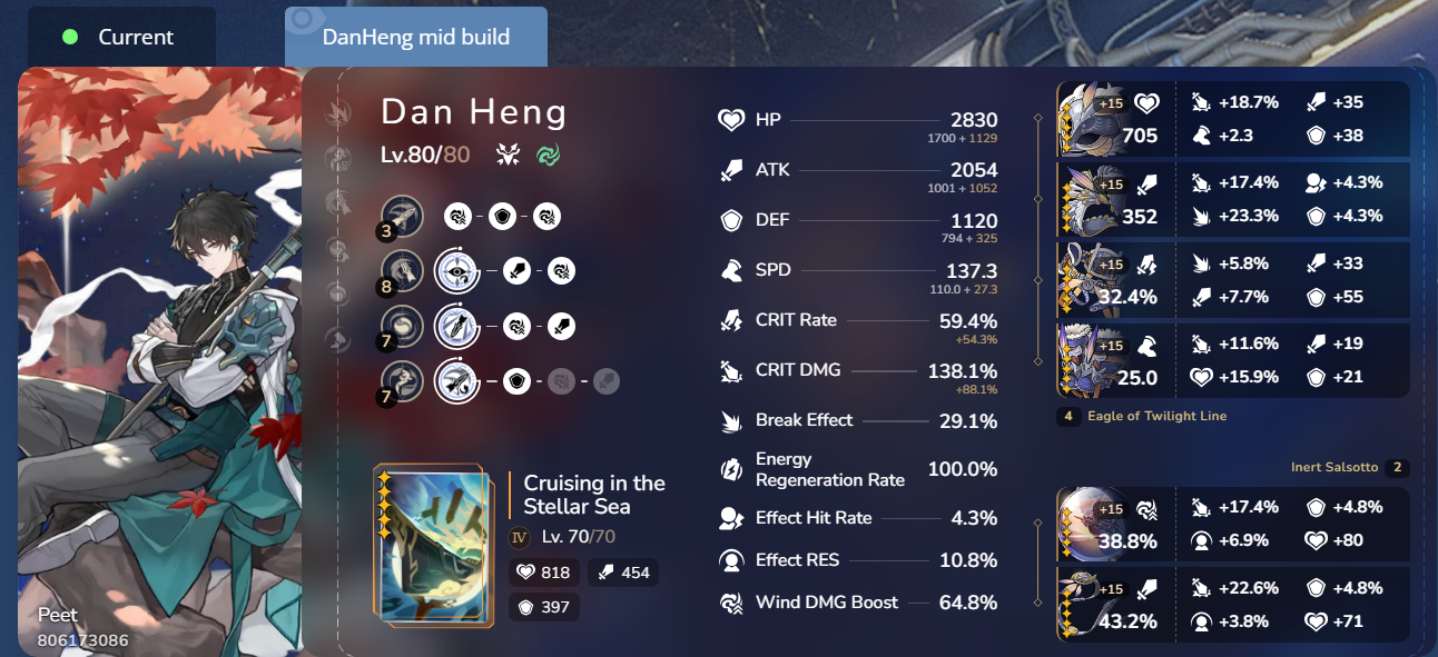 F2P Dan Heng Mid Build!! Honkai: Star Rail | HoYoLAB