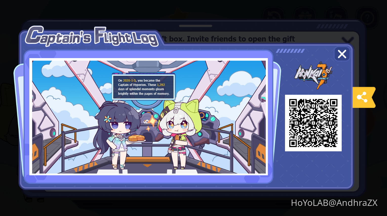 The Flight Log About You (Web Event) ~ Gift Box Share ~ Honkai Impact 3rd | HoYoLAB