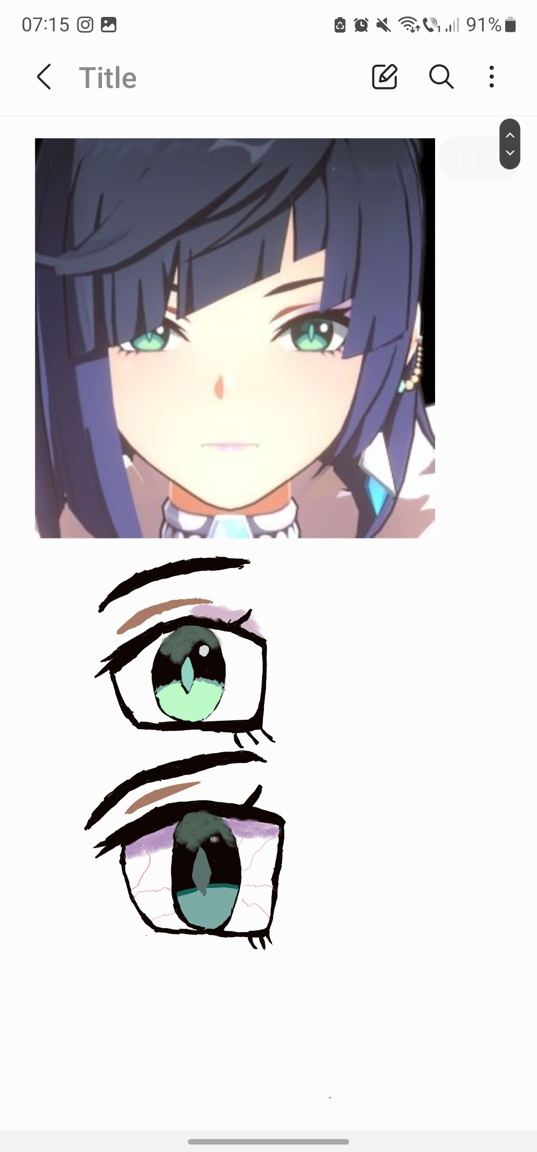 Yelan's eyes,normal and depressed Genshin Impact | HoYoLAB